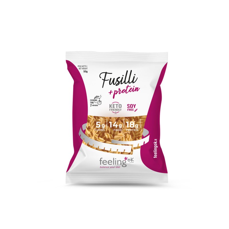 FUSILLI +PROTEIN 50g - Pasta Proteica Low Carb | FeelingOk